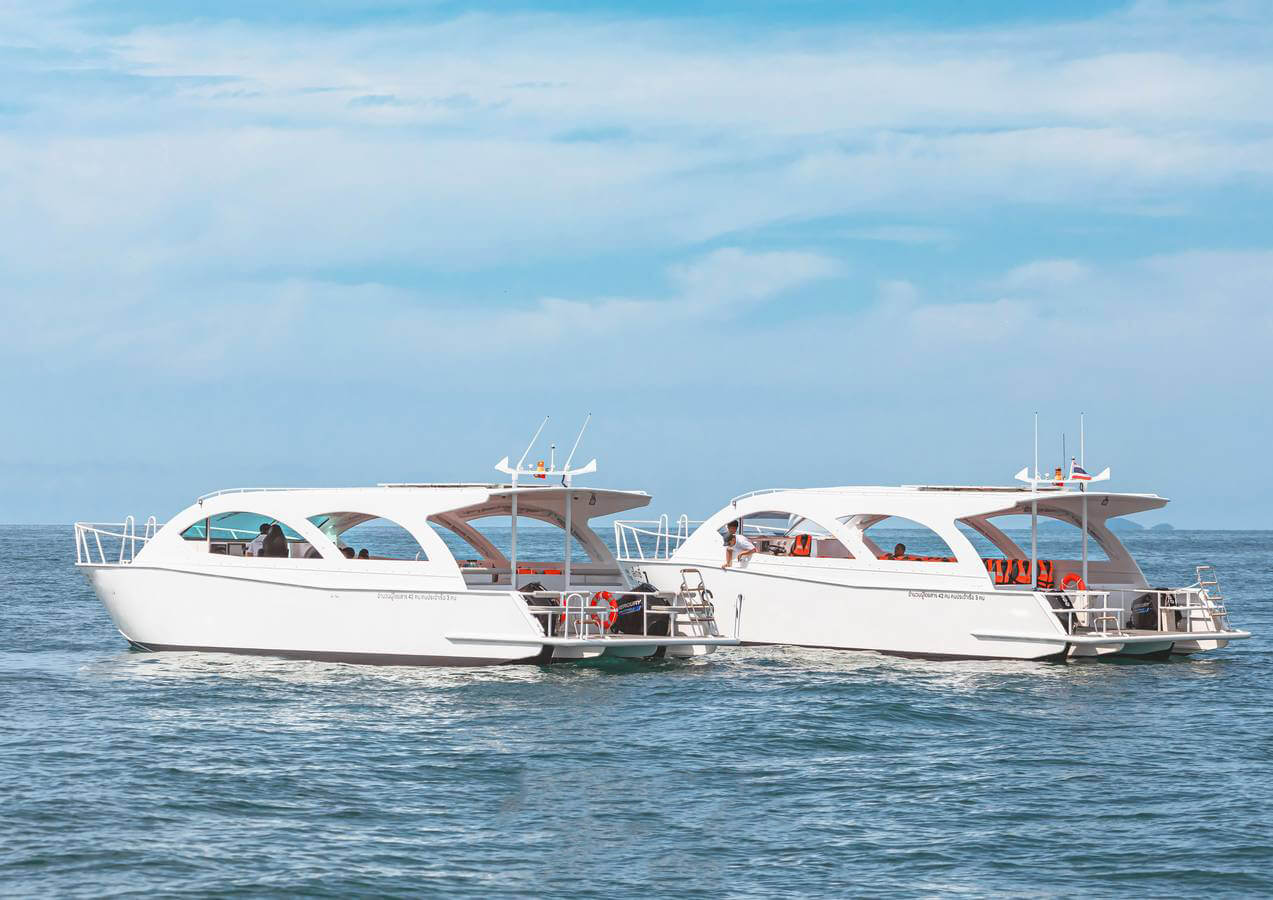 «Speed Catamaran 2 engine» Power Catamaran for rent in Phuket